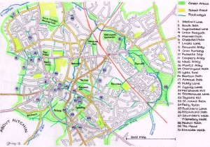 About Hitchin – footpath map
